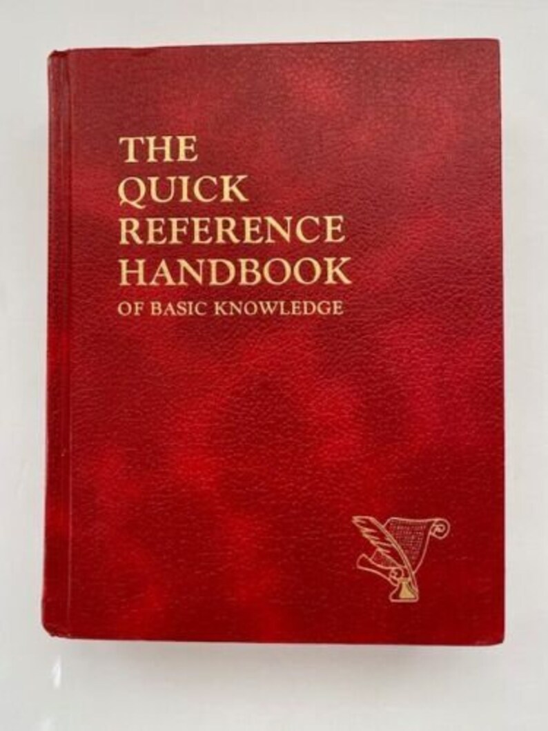 The Varsity Company, the Quick Reference Handbook of Basic Knowledge - Etsy