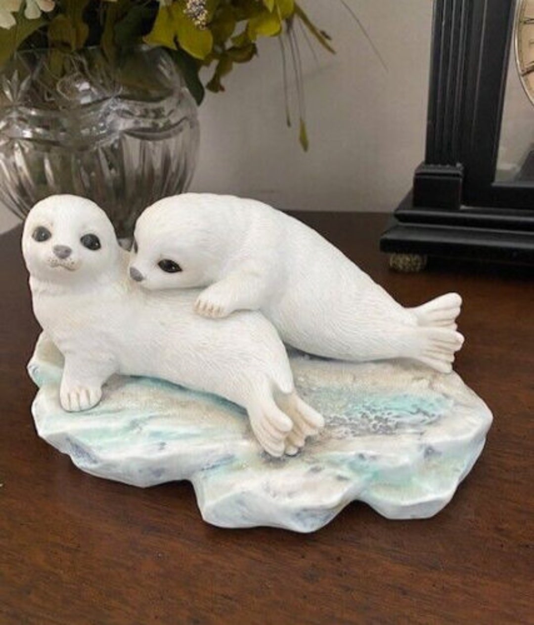 Vintage Polar Expedition HARP Seals Fine Porcelain by Maruri Made in ...