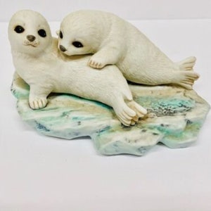 Vintage Polar Expedition HARP Seals Fine Porcelain by Maruri Made in ...