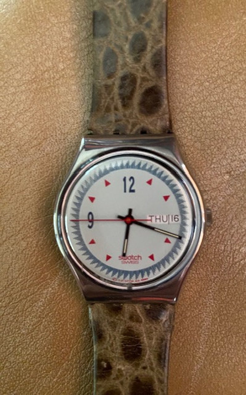 Working Swatch Watch 1991, one Step Water Resistant Swiss Made With ...