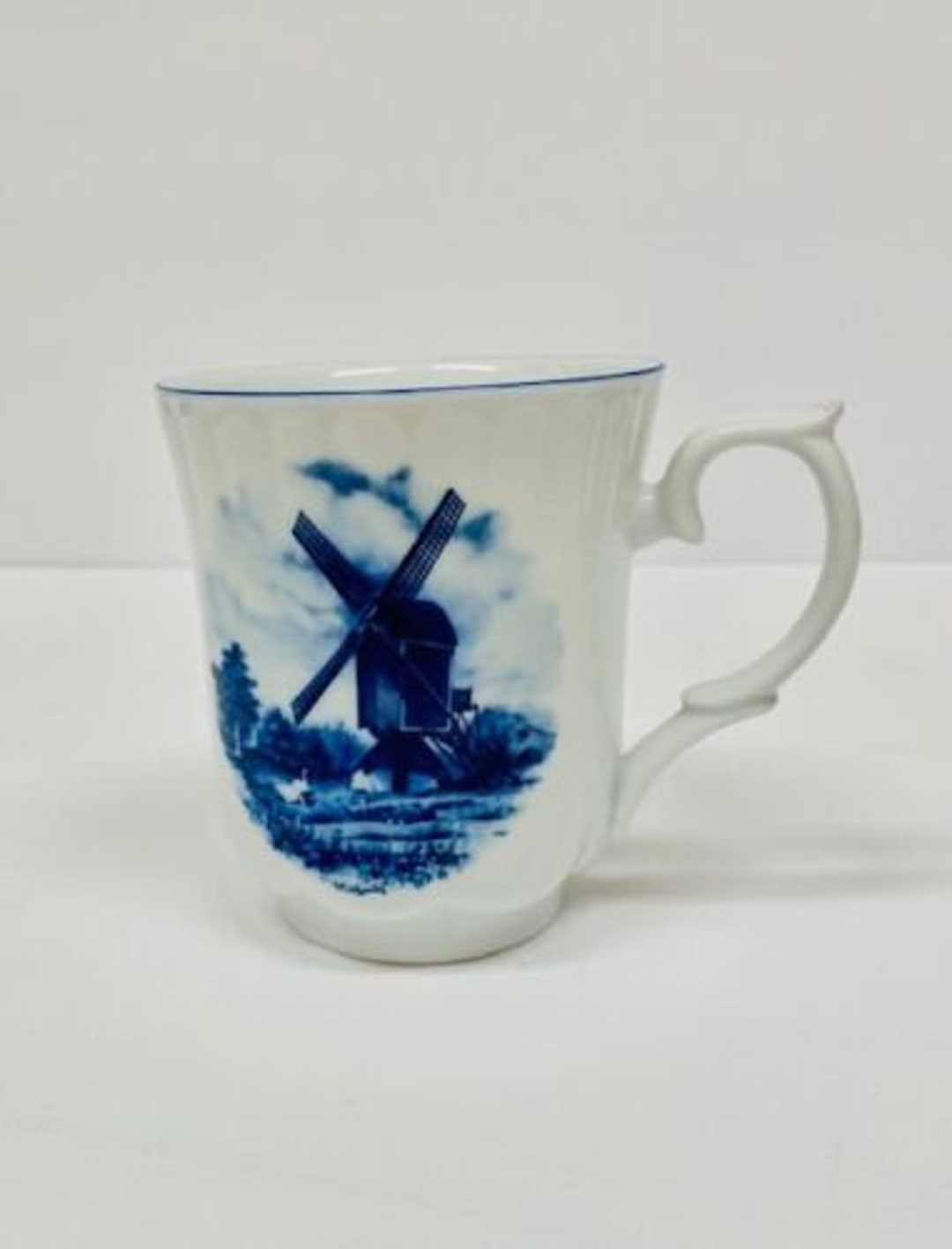 Blue Delft Coffee Mug hand Decorated in Holland Good Condition - Etsy
