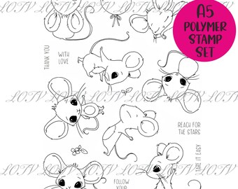 Mouse Stamp - Etsy UK