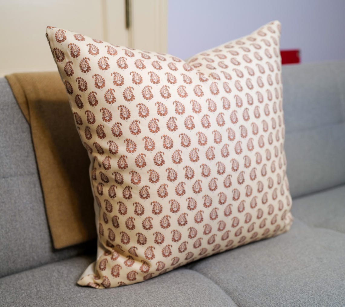 Howe London Thimble Fabric Pillow Cover Cypress - Etsy