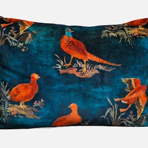Mulberry Game Show Teal Velvet Pillow - Etsy