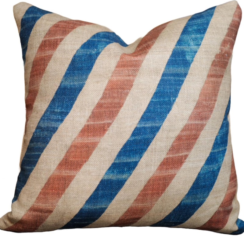 Robert Kime Red Pillow - Etsy UK