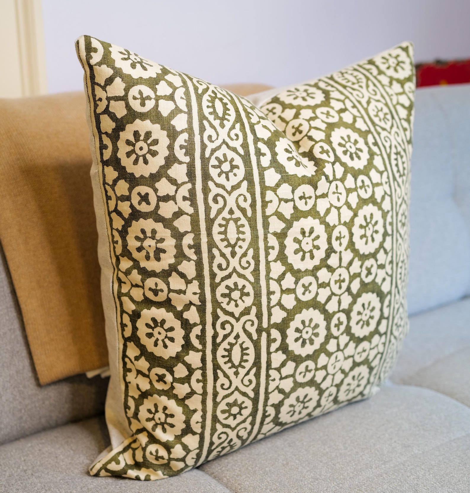 Namay Samay Sufiyan Seaweed Fabric Pillow Cover - Etsy