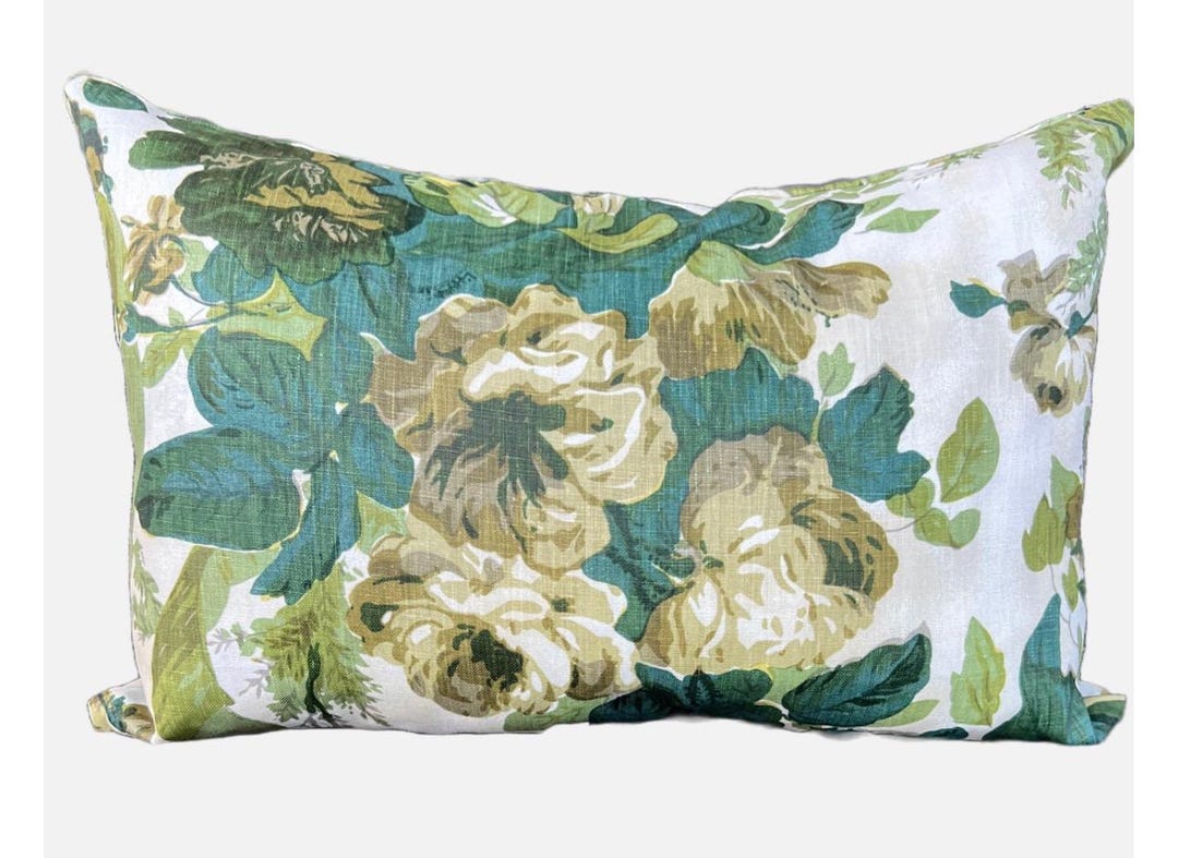 Grace Jasper/single or Double Sided/ Fabric Pillow Cover/made to Order ...