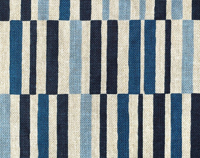 Anna Kirk Textiles Otto Navy Pillow Designer Geometric - Etsy