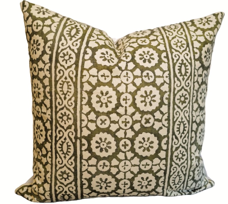 Namay Samay Sufiyan Seaweed Fabric Pillow Cover - Etsy