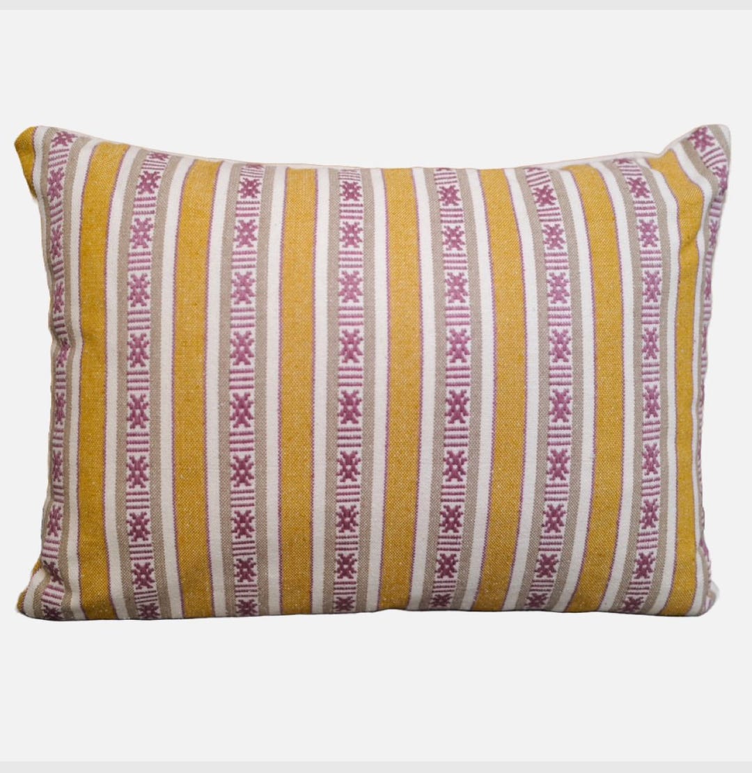Namay Samay Yellow Woven Silk Fabric Pillow Cover Designer - Etsy
