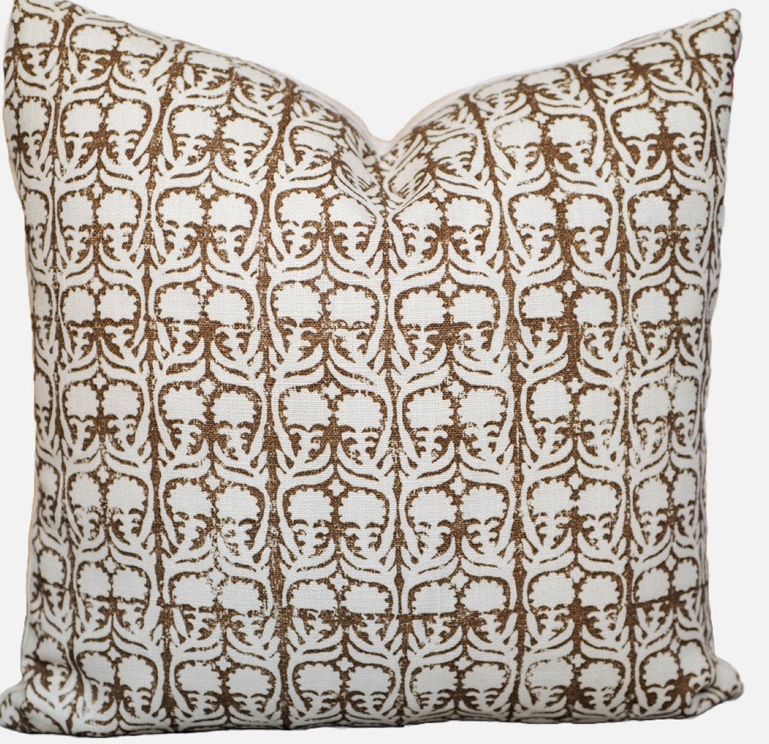 Penny Morrison Ashok Chocolate Pillow Cover - Etsy