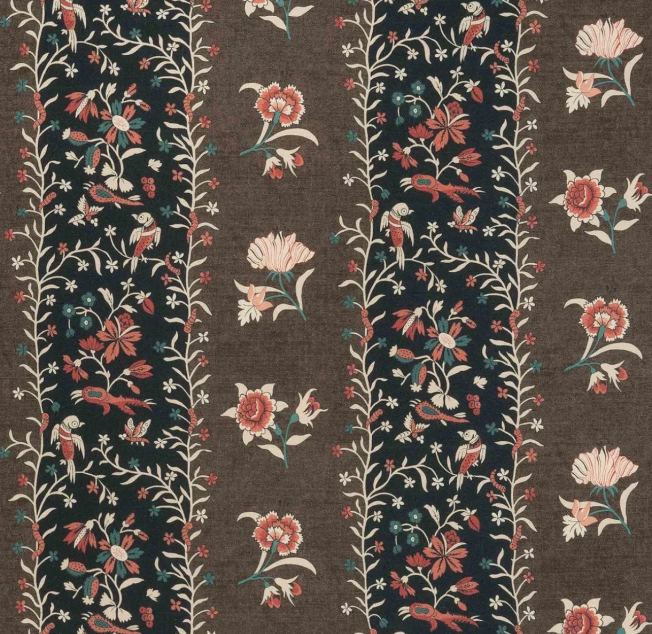 Lisa Fine Textiles Calico Flower Stripe Pillow Cover Designer - Etsy