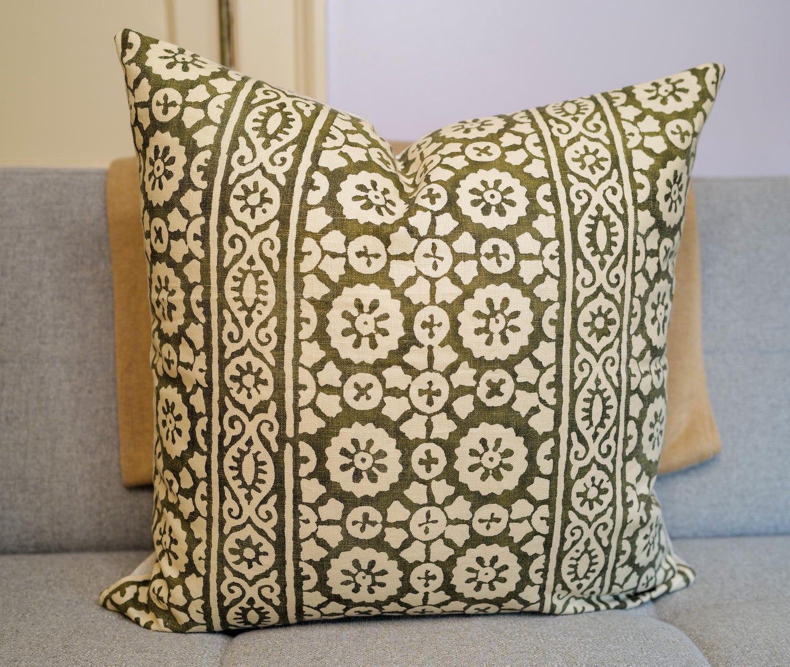 Namay Samay Sufiyan Seaweed Fabric Pillow Cover - Etsy
