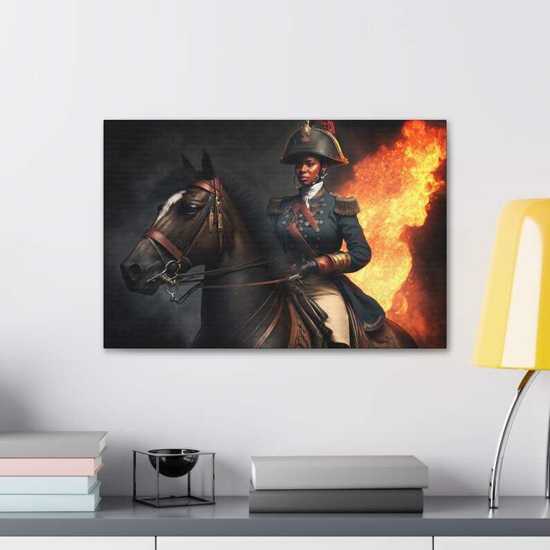Lieutenant Sanite Belair Haiti History, AI Art Canvas Gallery Wraps - Etsy