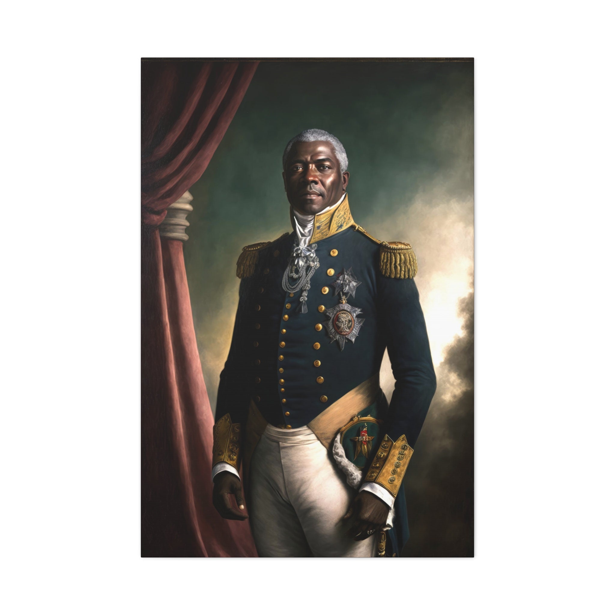 Haitian Hero Art for Home Decor Office Wall Portrait Henri Christophe ...