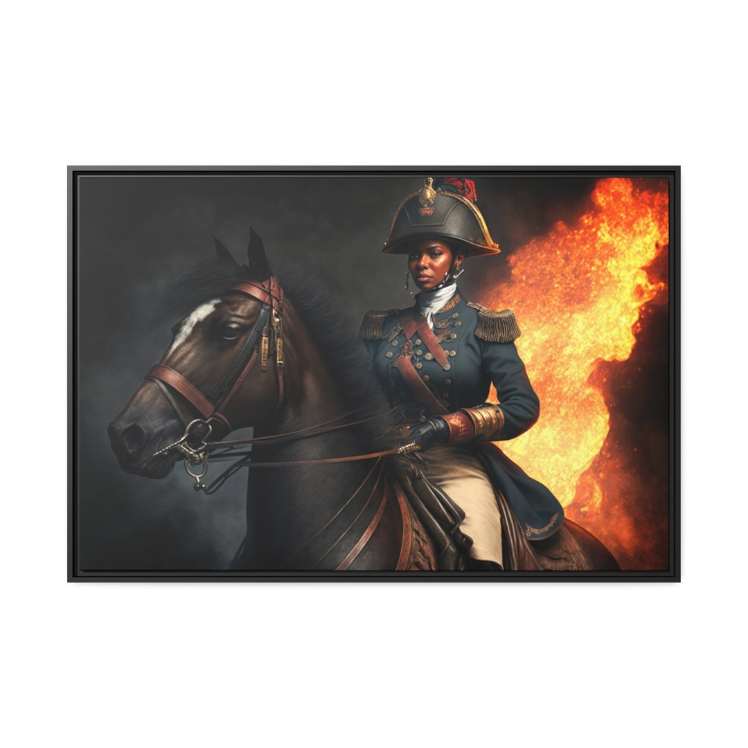 Lieutenant Sanite Bélair - Matte Canvas, Black Frame - Etsy Ireland