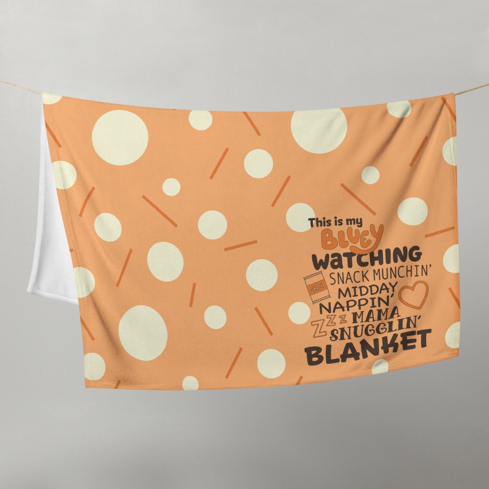 Cartoon Watching Toddler Activities Throw Blanket - Etsy