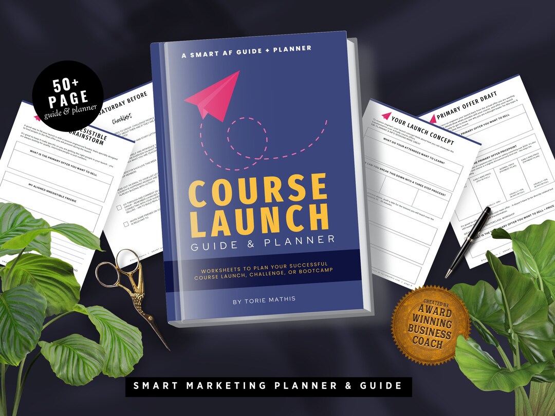 Course Launch Planner & Guide | Launch Worksheets | Challenge Launch ...