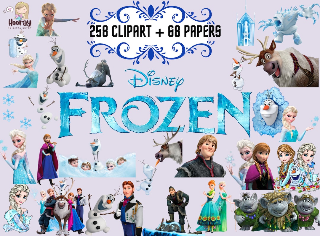 Frozen PNG Frozen Clipart Frozen Digital Set Frozen - Instant Download ...