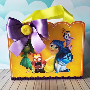 Inside Out - Favors Boxes Personalized, Party Supplies Tags Digital ...