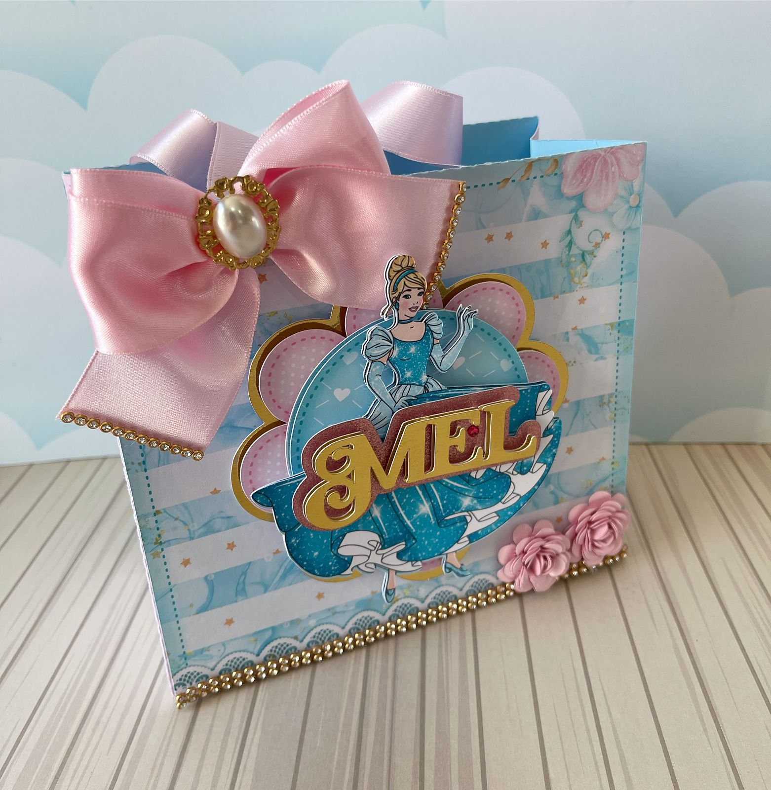 Cinderella - Favors Boxes Personalized, Party Supplies Tags Digital ...