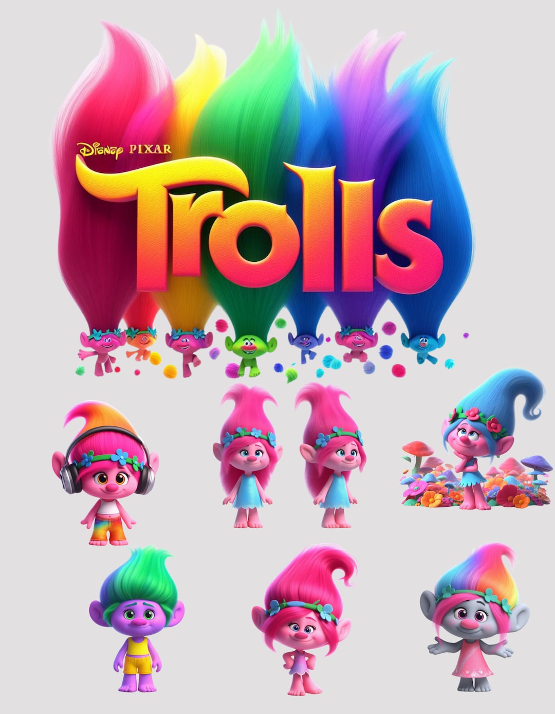 Trolls Clipart PNG – Trolls Scrapbook, Trolls Wallpapers - Instant ...