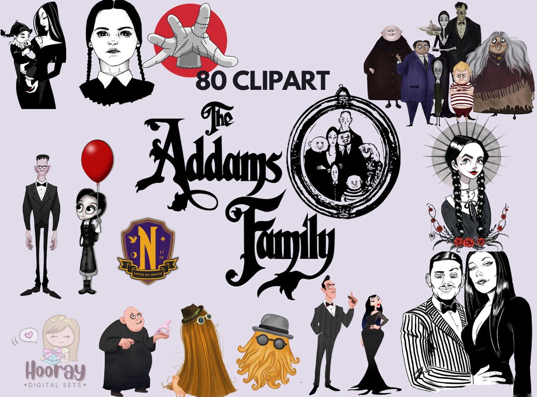 Addams Family PNG Addams Family Clipart Addams Family Digital - Etsy ...