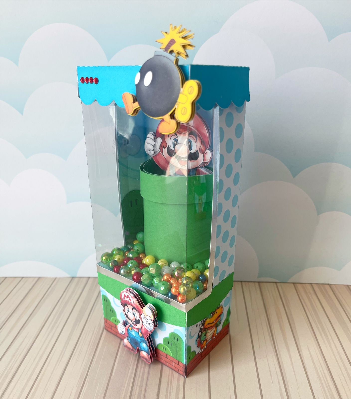 Mario Party Favors Boxes Personalized Party Supplies Tags - Etsy