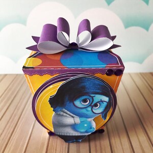 Inside Out - Favors Boxes Personalized, Party Supplies Tags Digital ...