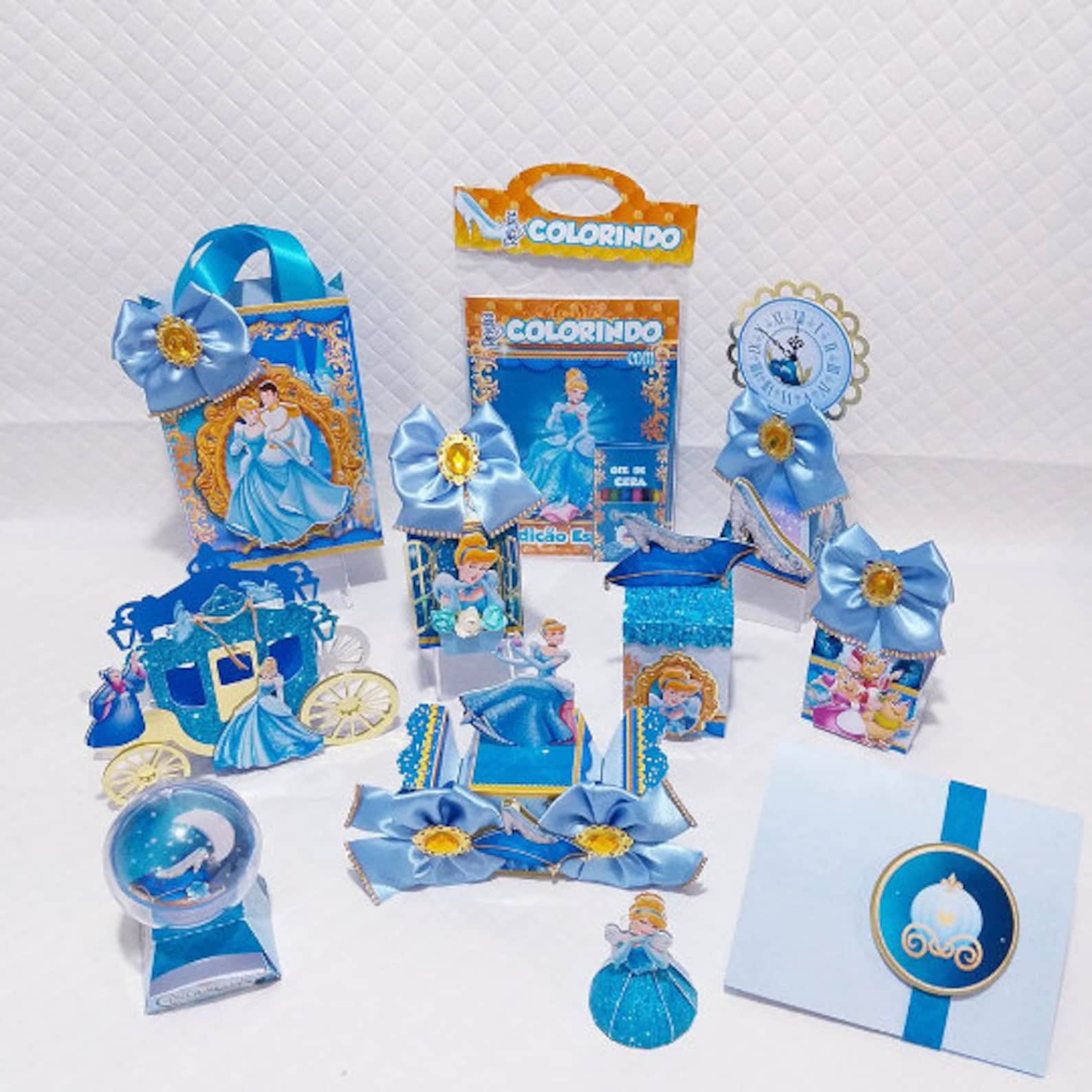 Cinderella Party - Favors Boxes Personalized, Party Supplies Tags ...