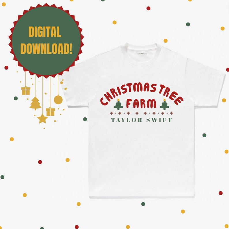 Taylor Swift Christmas Tree Farm PNG File Swiftmas PNG the - Etsy