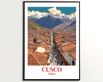 Cusco Peru Travel Wall Art Poster Print - Etsy
