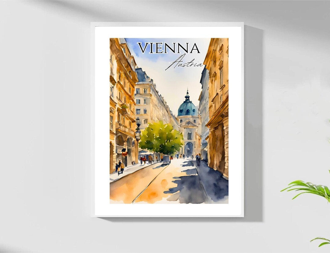 Vienna Austria Wall Art, Vienna Poster, Austria Travel Print Home Decor ...