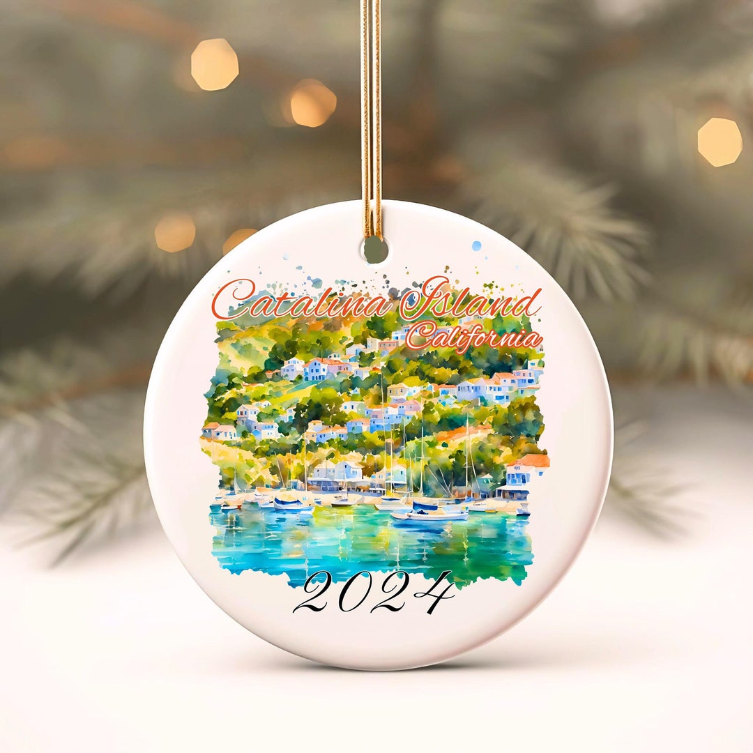 Custom Catalina Island Ornament, Personalized Ornament, California ...