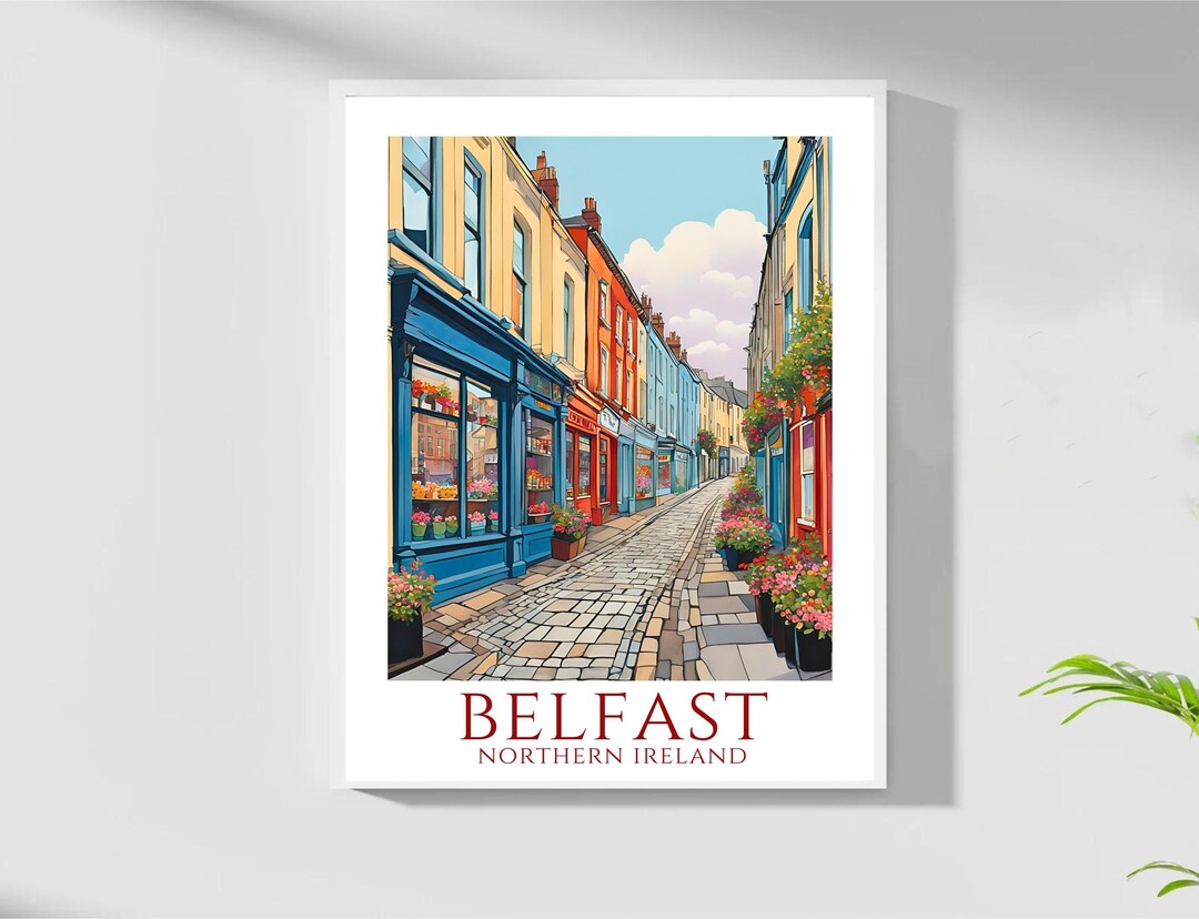 Belfast Wall Art, Belfast Northern Ireland Poster, Belfast Artwork ...