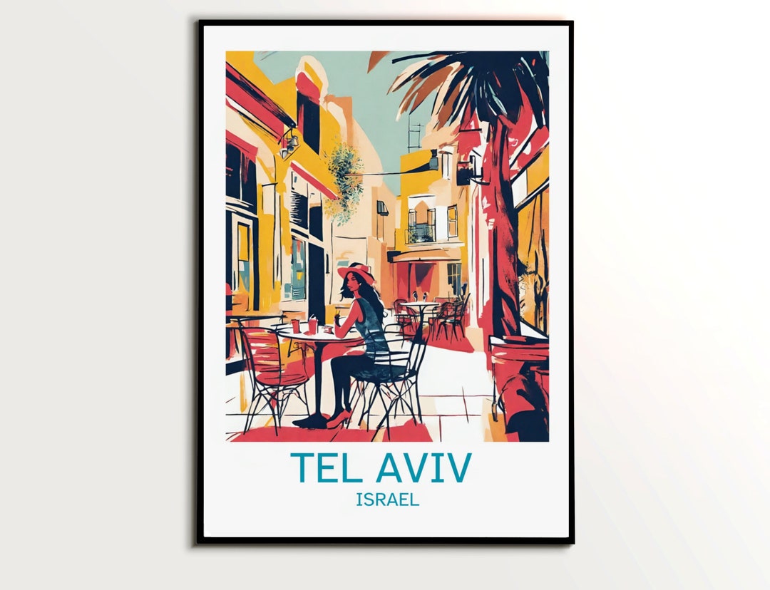 Tel Aviv Israel Poster, Israel Wall Art Print, Tel Aviv-yafo Travel ...