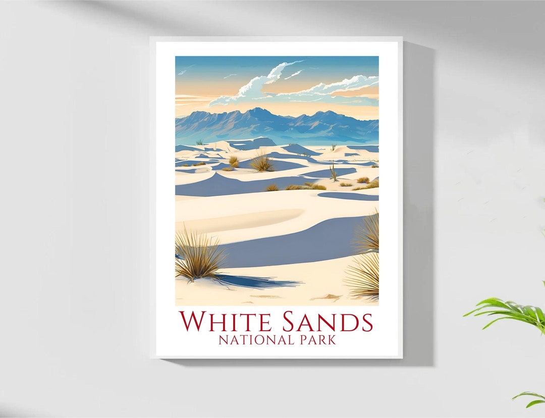White Sands National Park Wall Art, White Sands New Mexico Poster, New ...