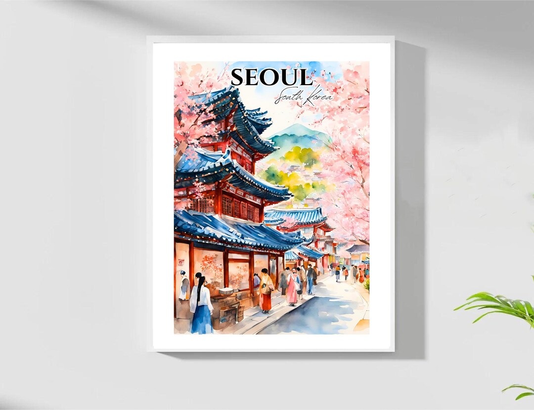 Seoul South Korea Wall Art, Seoul Korea Poster, South Korea Travel ...