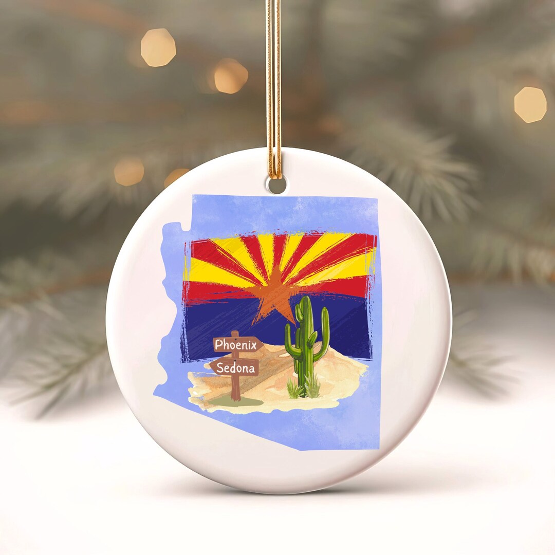 Arizona Christmas Ornament, Gift for Arizona Lover, Holiday Arizona ...