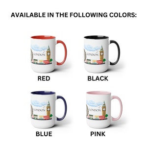 London Mug, Custom London Mug, Personalized England Travel Gift, London ...