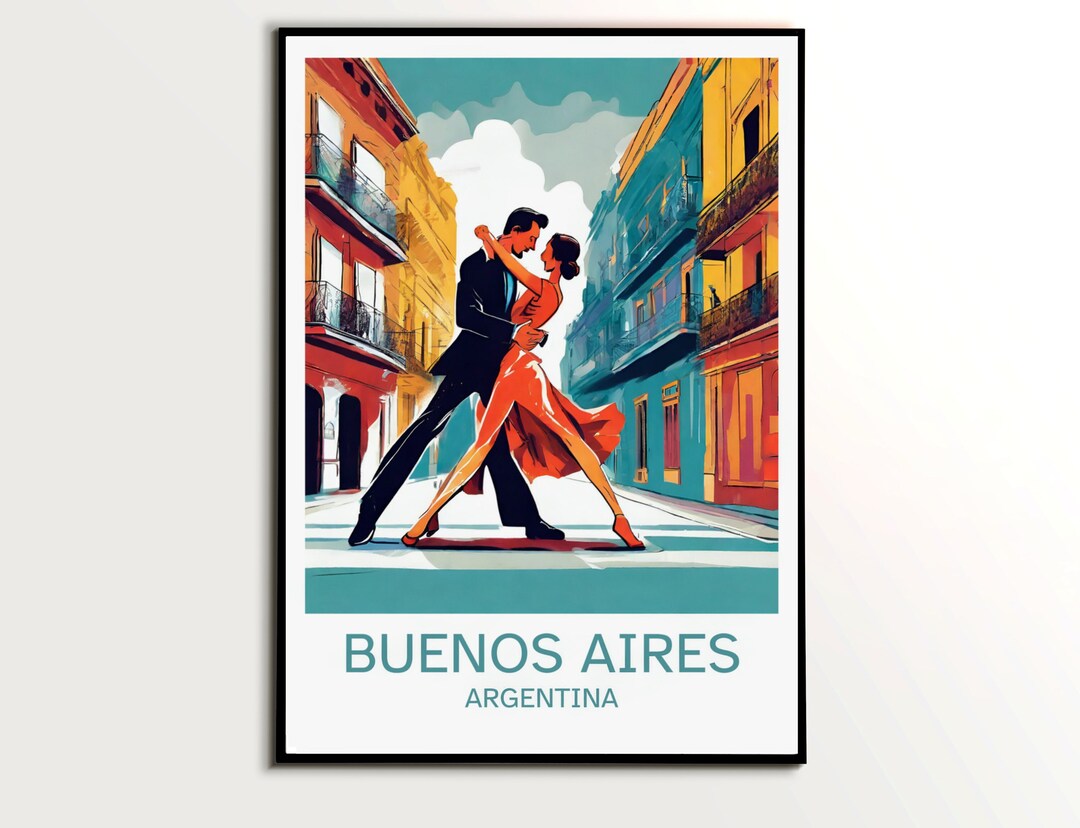 Buenos Aires Argentina Poster, Buenos Aires Wall Art Print, Travel ...