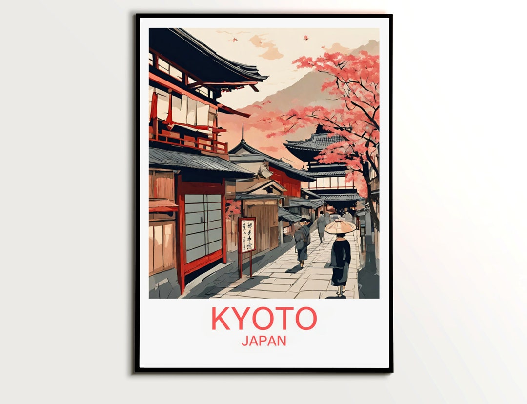 Kyoto Japan Poster, Japan Wall Art Print, Japanese Poster Art, Japan ...
