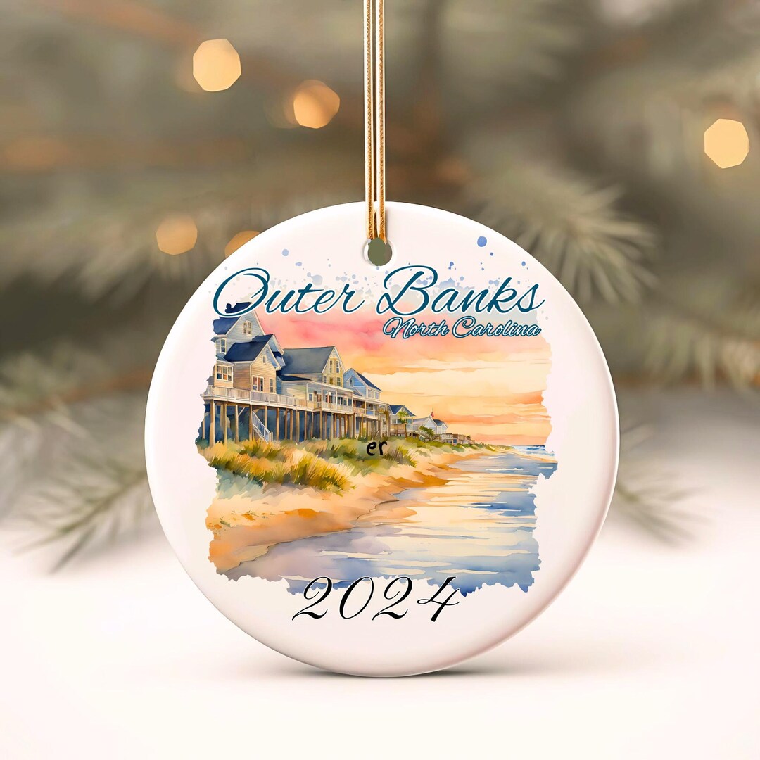 Custom Outer Banks Ornament, Personalized Ornament, North Carolina Gift ...