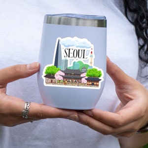Seoul South Korea Sticker, Travel Sticker, Seoul Travel Gift Laptop ...