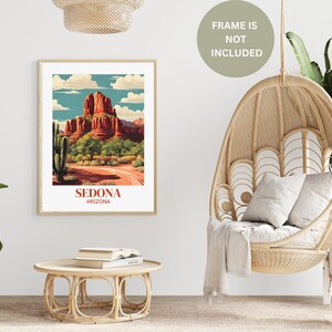 Sedona Arizona Poster, Sedona Wall Art Print, Arizona Travel Gift ...