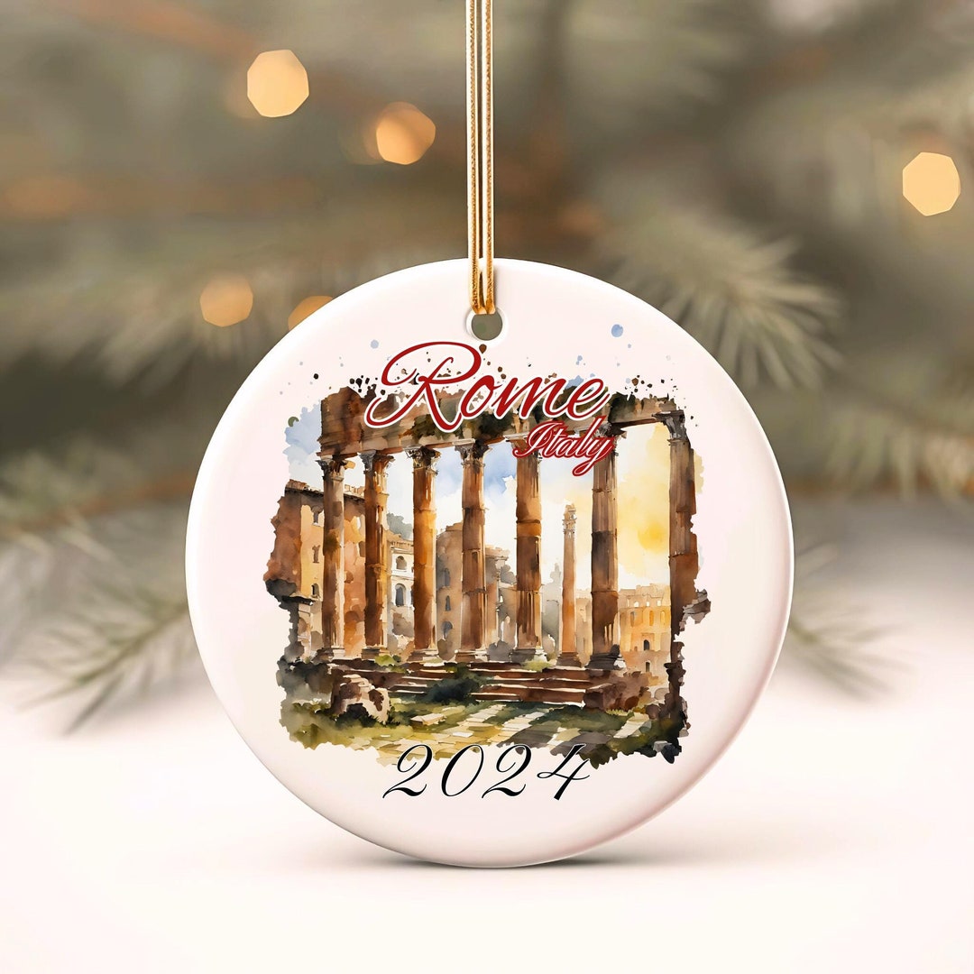 Custom Rome Ornament, Italy Personalized Ornament, Roman Forum ...