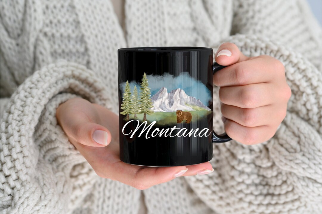 Montana Gift Coffee Mug Montana Art Rocky Mountain Coffee Cup Gift - Etsy