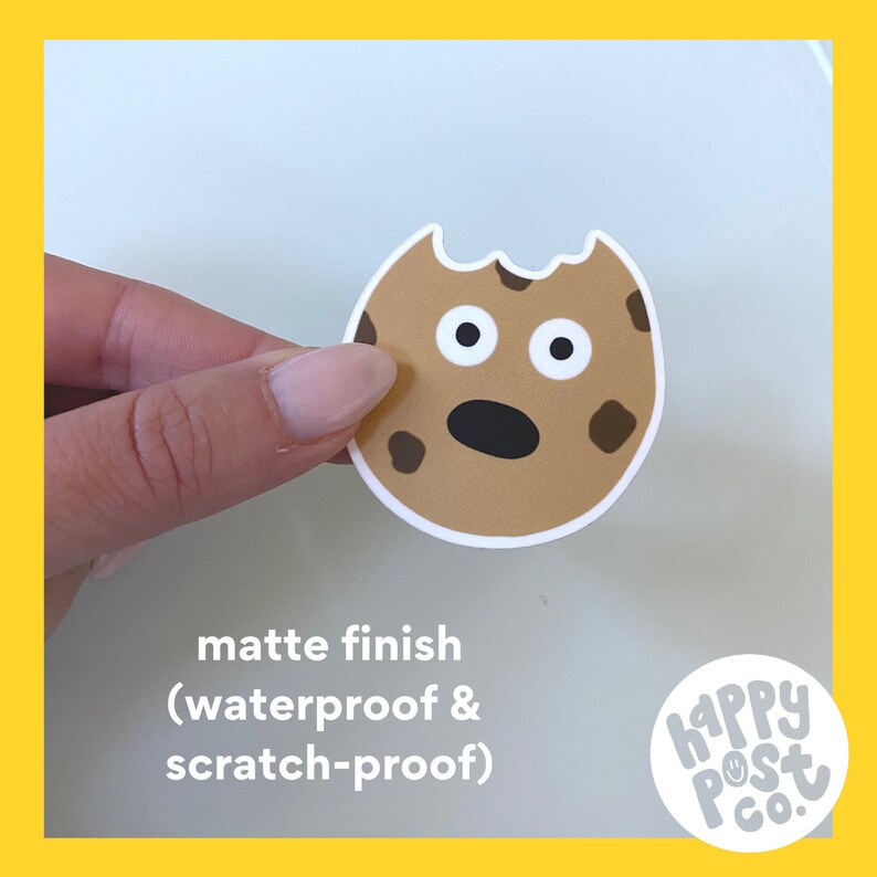 Panicked Cookie Sticker | Funny Sticker for Laptop, Water Bottle ...