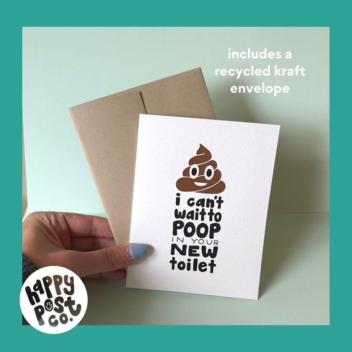I Cant Wait to Poop in Your New Toilet Card Funny Moving - Etsy