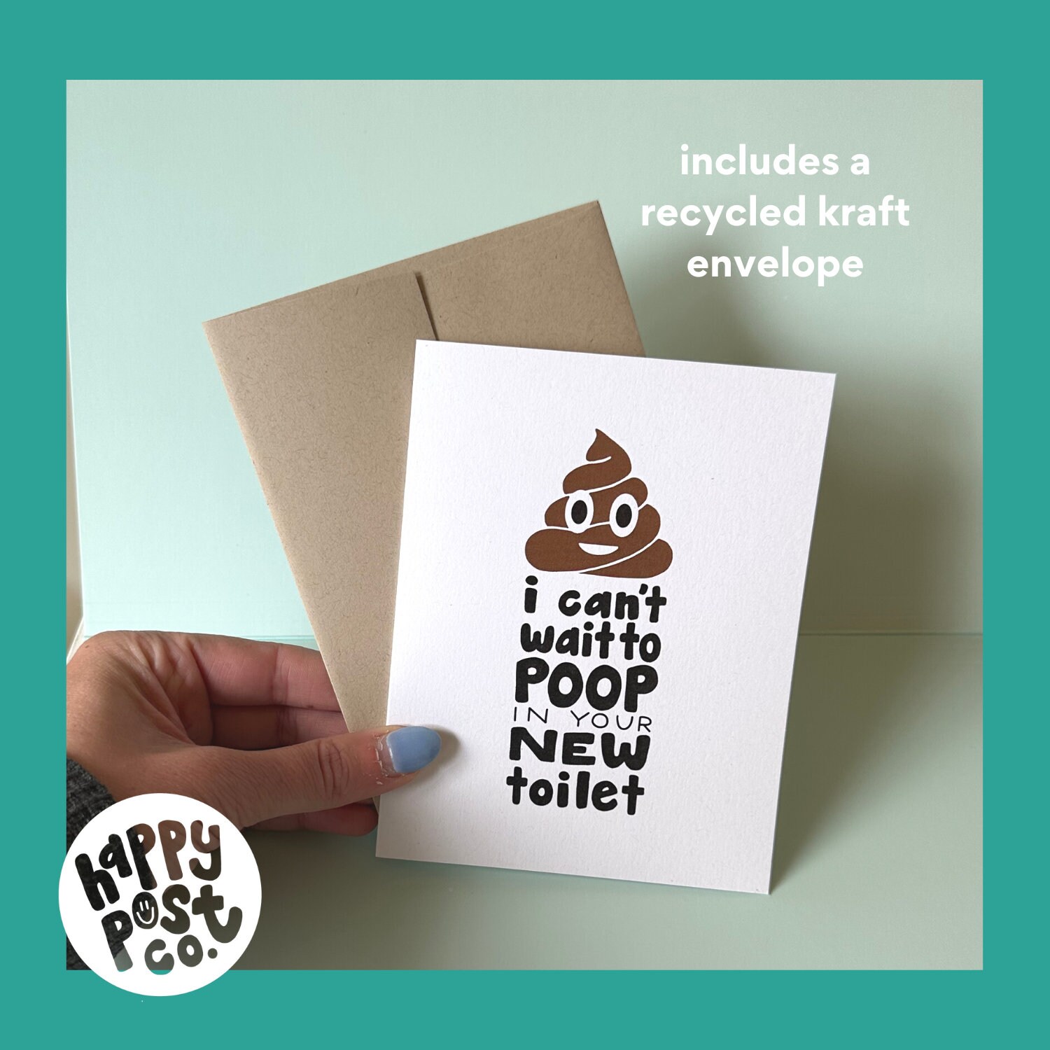 I Cant Wait to Poop in Your New Toilet Card Funny Moving - Etsy